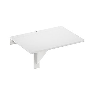 Furinno Hermite Wall Mounting Folding Table, White