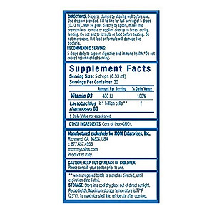 Mommy's Bliss Probiotic Drops + Vitamin D, 0.34 Oz Each (Pack of 2)2