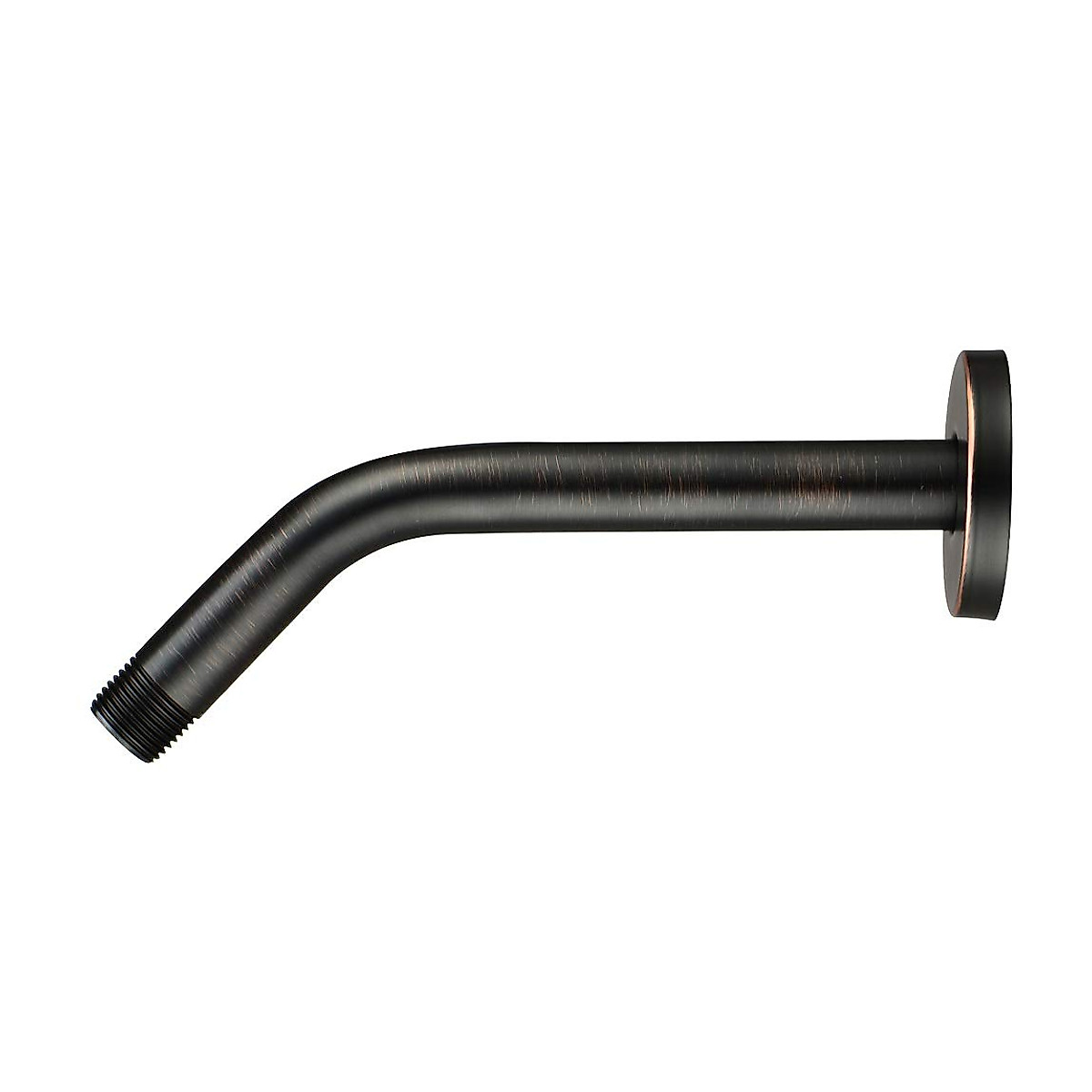 Purelux Shower Arm 8 Inches Universal Replacement Made of Stainless Steel, Oil Rubbed Bronze Finish Flange Included