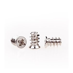 Tap Bolts 50Pcs M5*8/10/12 KB Computer PC Case Cooling Fan Mount Screw Heat Dissipation Fans Screws Fixer Screws (Color : Silver, Size : M5x10 (50Pcs))