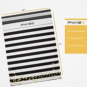 PAKABOO Poly Mailer Shipping Bags 10x13 Inch, 100 Pack, Non-Padded Envelopes with Tamper Proof Self-Seal, Cheetah Print Packaging