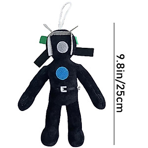 Cametaman Boss Plush Toy,Skibidi Toilet Game Character PP Material Short Plush Cool Soft Doll Gift for Kids