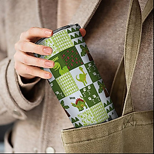 Tumbler Cartoon Dinosaur Tree Stainless Steel Coffee Travel Mug With Flip Lid Leak Proof Travel Tumbler Hot And Cold Drinks Thermal Cup Tea Wine Cups For Office Cartoon Dinosaur Tree 20oz