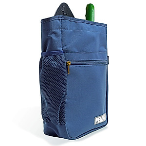 PENKA Metal Detecting Finds Bag Waist Pouch- Large 11x7x4 in. Portable Accessories Bag for Digger Tools Made from Durable 1000D Navy Nylon -Premium Quality Finds Bag with Pinpointer Loop