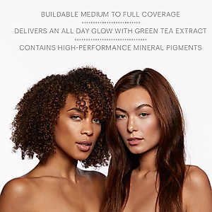 Glo Skin Beauty Satin Cream Foundation Makeup for Face, Natural Fair - Full Coverage, Semi Matte Finish, Conceal Blemishes & Even Skin Tone