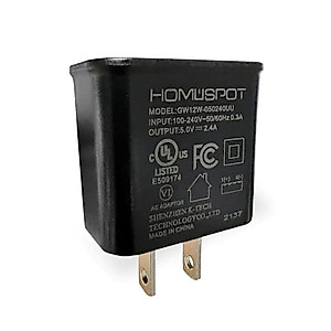 HomeSpot 5V 2.4A Power Supply/Adapter/Charger (UL Listed) with 5ft Long Micro USB Cable with On Off Switch Button for Raspberry Pi Arduino