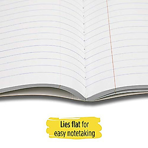 Five Star Composition Book/Notebook, Wide Ruled Paper, 100 Sheets, 9-3/4" x 7-1/2", Red (73800)