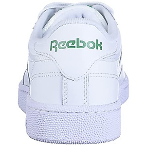 Reebok Men's Club C 85 Fashion Sneaker, white/green, 11 M US
