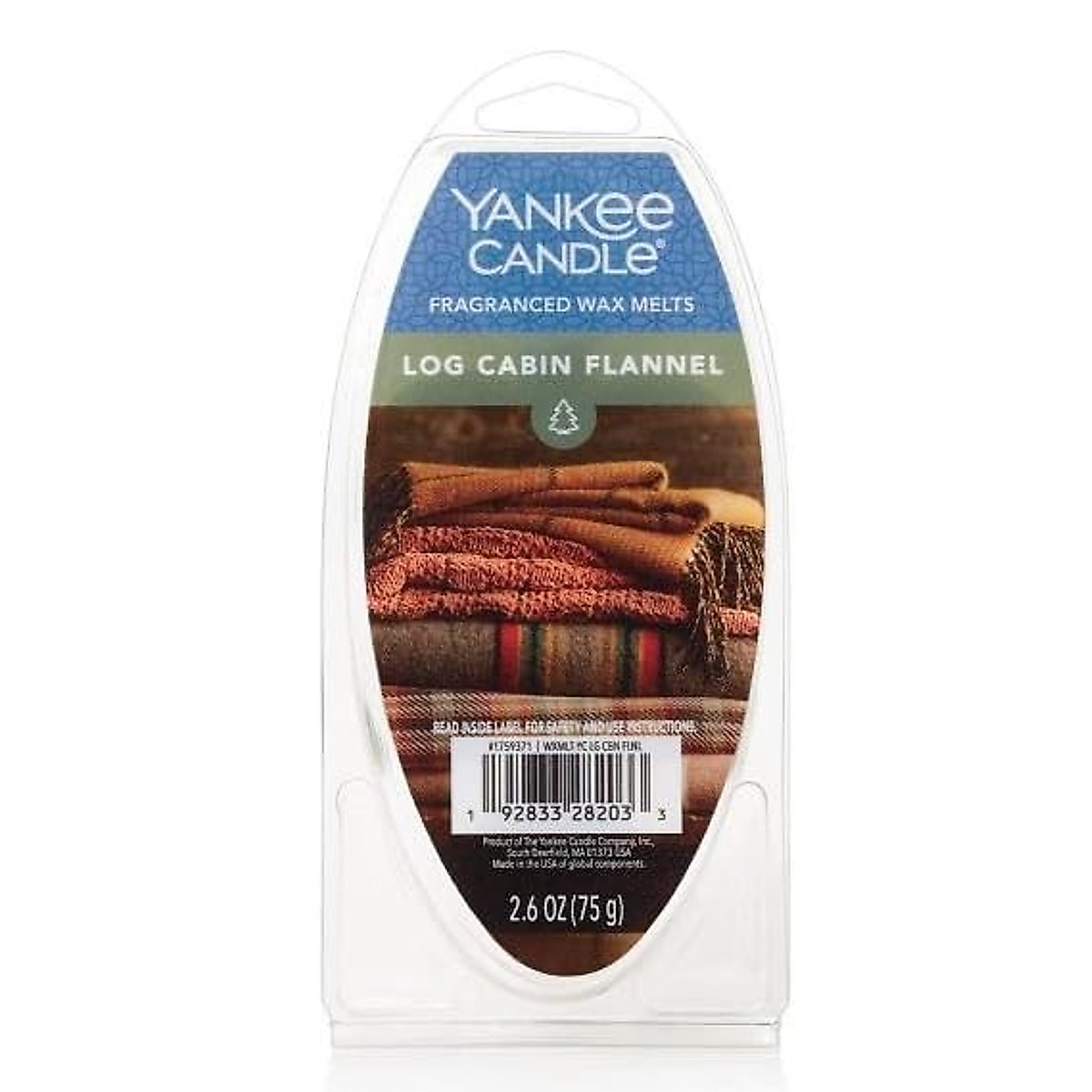 Yankee Candle Log Cabin Flannel Fragranced 6pcs Wax Melts