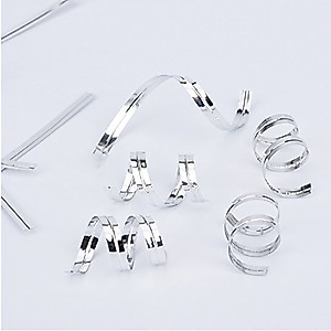 Easytle 500 Pcs Metallic Twist Ties 5" Sliver Twist Ties for Bags Foil Twist Ties Bread Ties Plastic Cable Ties Candy Ties Twist Tie Bag Ties for Bread Bags Gift Bags Wrapping Cello Bags Treat Bags