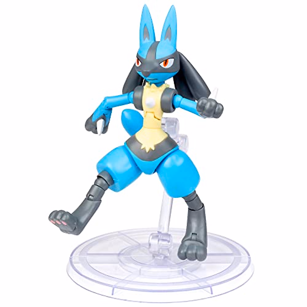 Pokémon 6" Lucario Articulated Battle Figure Toy with Display Stand - Officially Licensed - Collectible Pokemon Gift for Kids and Adults - Ages 8+