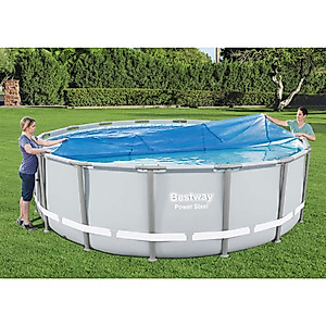 Bestway 16' Flowclear Solar Pool Cover, Large, Blue