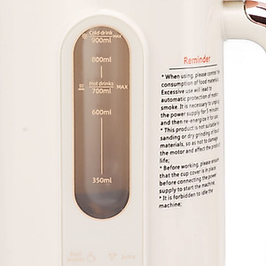 Yctze Soy Milk Maker, Soy Milk Maker Automatic High Speed Blender Creamy White Multifunctional Nut Milk Maker for Home Restaurant US Plug 110V