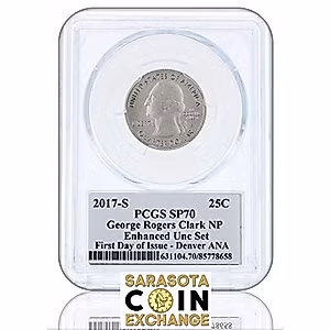 2017 S America the Beautiful George Rogers Clark Quarter SP-70 PCGS