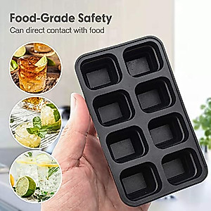3Pack Mini Ice Cube Tray, Ice Cube Trays for Freezer, Silicone Ice Cube Tray, Ice Cube Mold Ice Molds, Ice Trays for Freezer with Lid, Ice Ball Maker Mold, Small Ice Cube Trays (3xMini)