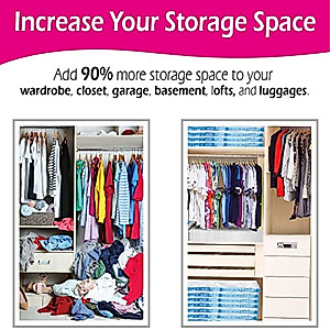 ORIGINAL 3-D Vacuum Storage Bags XXL Large, Winslow&Ross Vacuum Seal Bags for Bedding Clothes Storage, Work with Vacuum Cleaner, Travel Hand Pump Included (4 Packs)