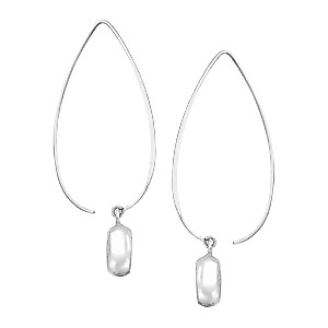 Silpada 'Wire Drop' Earrings in Rhodium-Plated Sterling Silver