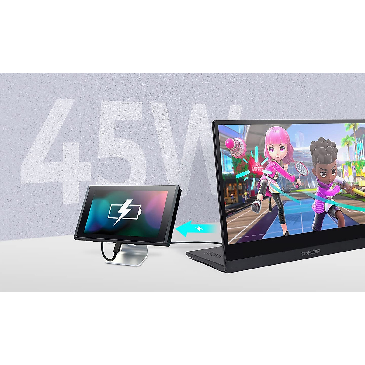 GeChic M505I 15.6" 1080P Portable Touchscreen Monitor Rear Port,Speakers,USB-C Docking for Laptop Power Delivery,HDMI Industrial Second Monitor,Vesa Mount,Gaming Xbox/PS5/Switch,45W PD FastCharging