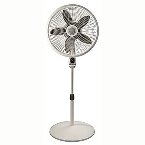 Lasko 18" 3 Speed Elegance & Performance Pedestal Fan with Remote (White) 1850 (Renewed)
