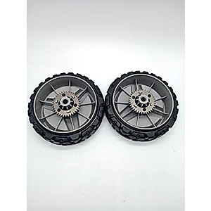 shiosheng 2pcs Lawn Mower Drive Wheels for Husqvarna 580365301