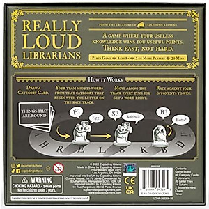 Exploding Kittens Presents Really Loud Librarians - Fast-Paced Board Games for Adults and Kids Age 8 and Up, Perfect Family Night Fun & Parties, Word-Shouting Family Games, Easy to Learn Outdoor Games