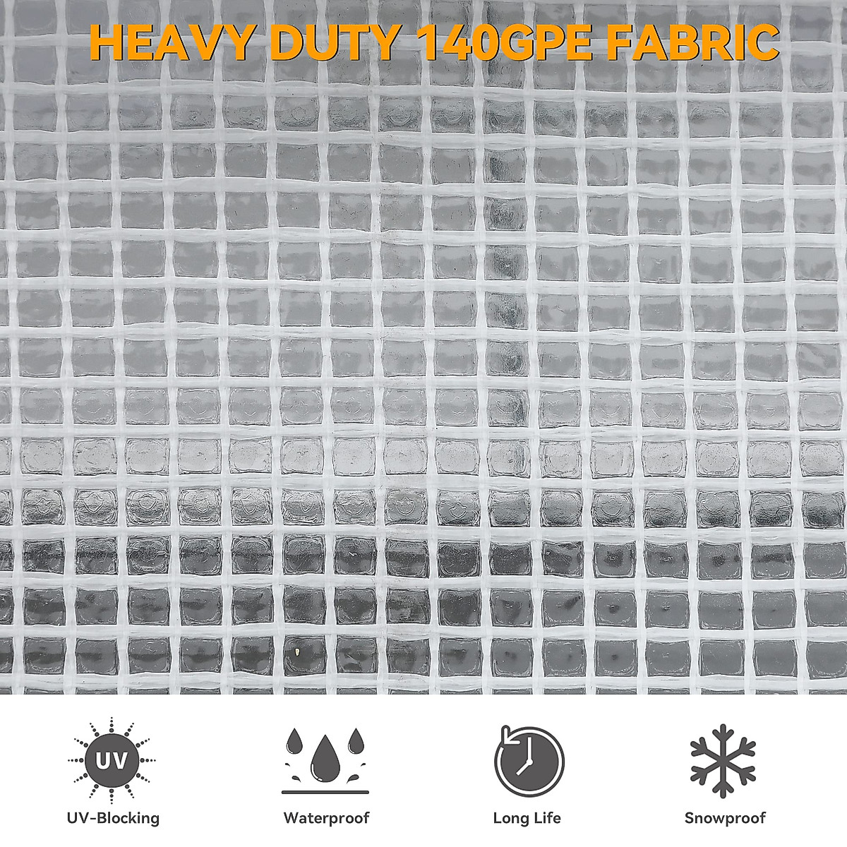 YITAHOME 26'x10'x7' Heavy Duty Greenhouses Large Walk-in Greenhouse ...