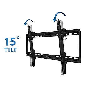 Mount-it! Slim Tilting TV Wall Mount Bracket | Low Profile Tilt TV Mount for Samsung, Sony, Vizio, TCL, LG, Sharp 32 to 65 Inch LCD/LED/4K TVs