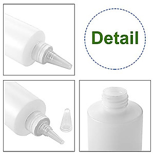 Yesland 16 Pack Plastic Squeeze Squirt Bottles with Leak-Proof Cap - 8 oz Condiment Bottles and Pancake Squeeze Bottle - Oil Squeeze Bottle for Ketchup, Liquids, Paint, Workshop and Pancake Art