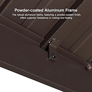 PURPLE LEAF Hardtop Grill Gazebo 6' X 8' for Patio Permanent Metal Roof Barbeque Gazebo with 2 Side Shelves Aluminum Garden Outside Sun Shade Outdoor BBQ Canopy with 12 Led Multicolor String Lights