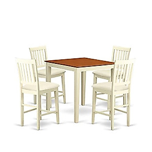 5 Pc counter height pub set - counter height Table and 4 Kitchen Dining Chairs.