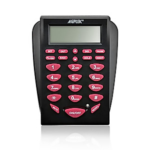 AGPtEK Upgraded Call Center Phone, Corded Telephone with Binaural Headset & Dialpad for House Call Center Office - Noise Cancellation