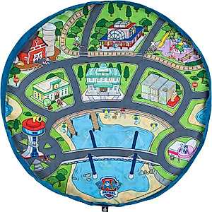 Paw Patrol Play Pouch, Ultimate All-in-1 Play Mat & Toy Storage Bag, Huge 55” Inner Interactive Play Space, Convenient, No-Mess Pack-Away, Portable Playtime Storage Solution, Ages 3+
