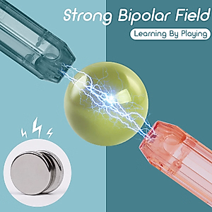 csvictory Magnetic Balls and Rods Set, Magnetic Blocks Toy for STEM, Magnetic Building Blocks with Magnetic Rods & Balls, Magnetic Sticks and Balls Building Set for Kids Age 3+ (66 PCS)