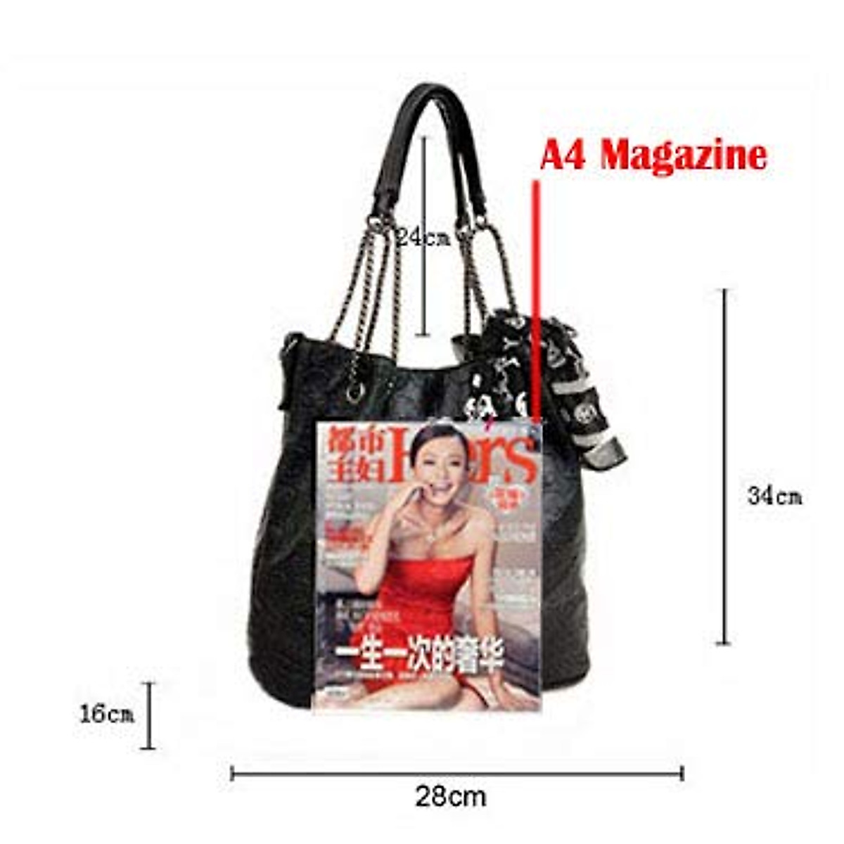 Womens Skull Print PU Leather Hobo Tote Shoulder Bag Package Handbag with Gift