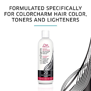 COLORCHARM Clear Liquid Hair Color Developer | 20 Volume | For Optimal Gray Blending and Rich| 32 Fl Oz