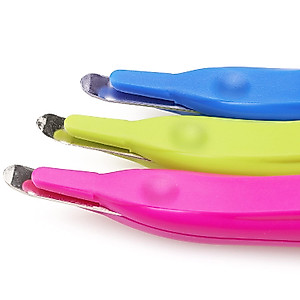 ZZTX 3 PCS Professional Magnetic Staple Remover Puller Rubberized Staples Remover Staple Removal Tool for School Office Home(Blue, Rose, Green)