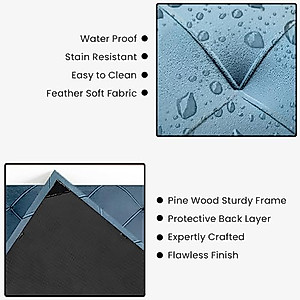 King Headboard Queen Size - Diamond Tufted Twin Headboard - Upholstered Queen Bed Wall Headboard Full- Peel & Stick Headboards Panels Queen Size - Diy headboard King Only- Wall Mounted Bed Headboard