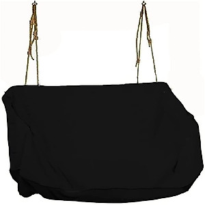 SHITOOMFE Patio Swing Cover Hanging Porch Swing Cover Waterproof Outdoor Swing Cover Patio Furniture Cover, Black, 155 * 70 cm/ 61.02 * 27.56