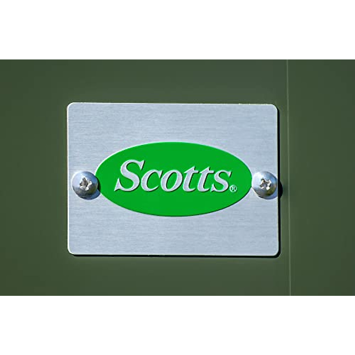 Scotts 6' x 3' x 6' Garden Storage Cabinet, Compact Outdoor Lockable Metal Shed Kit for Backyard, Patio, and Lawn