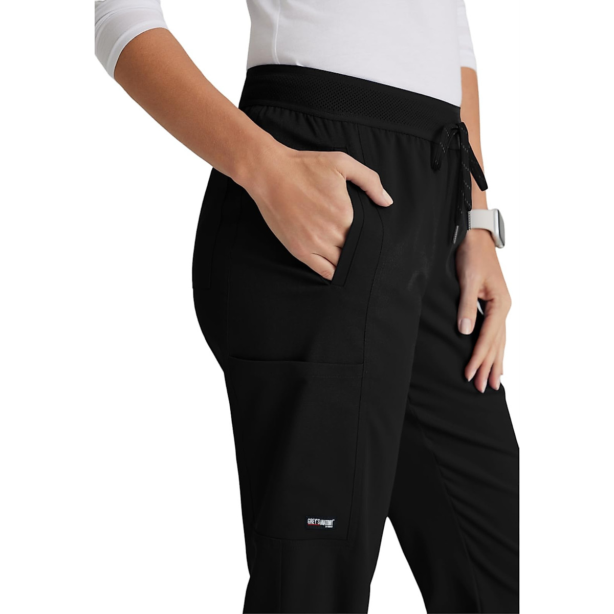 BARCO Grey's Anatomy Spandex Stretch Direct - Dash Scrub Jogger for Women Medium Regular Black