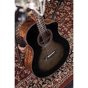 Washburn Bella Tono 6 String Acoustic-Electric Guitar, Right, Gloss Charcoal Burst (BTS9VCECH-D)