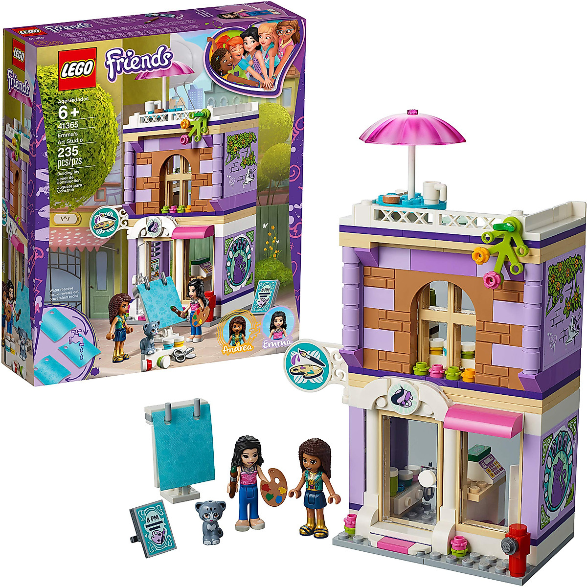 LEGO Friends Emma’s Art Studio 41365 Building Kit (235 Pieces)