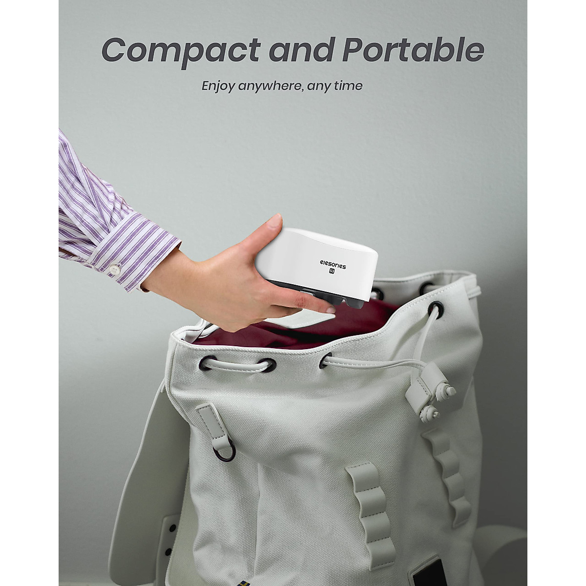 White Noise Machine, elesories Sound Machine Sleep Therapy Soother for Adults Baby Kids Sleeping, 24 Soothing Sounds Including White Noise/Fan Sounds/Nature Sounds/Lullaby for Nursery Office