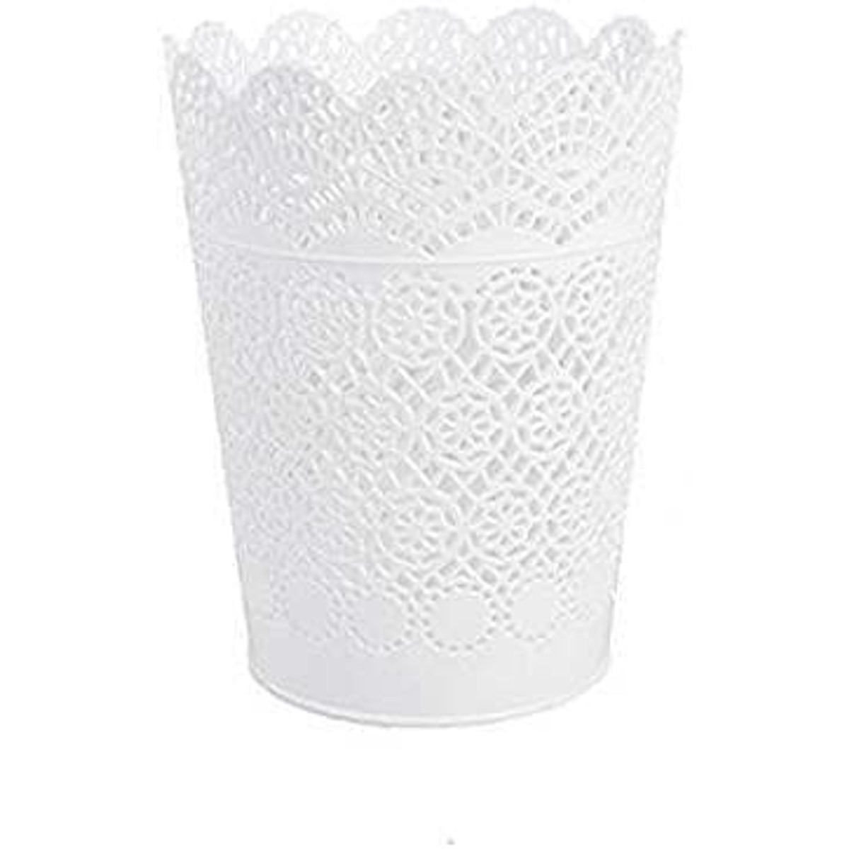 QinleePlastic Slim Oval Trash Can, Wastebasket, Garbage Container Bin for Bathroom, Bedroom, Home Office(Purple)