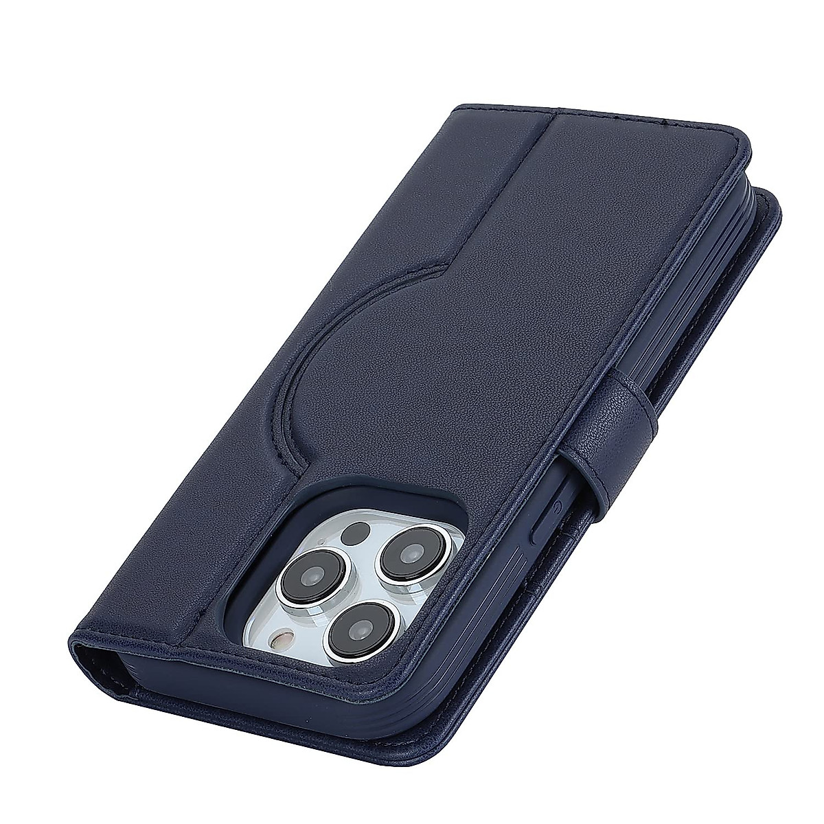 Cavor for iPhone 13 Pro Wallet Case for Women Men,Compatible with Magsafe Case,for iPhone 13 Pro Phone Case Wallet with Card Holder and Stand, Detachable Magnetic Leather Flip Cover,Blue