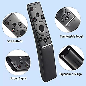 New BN59-01298G BN59-01298H Voice Remote Control Compatible with Samsung QLED TV Q6 Q7 Q8 Series Replacement Controller with Batteries