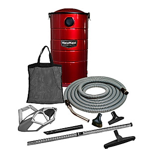 VacuMaid GV50RPRO Professional Wall Mounted Garage and Car Vacuum with 50 ft. Hose and Tools