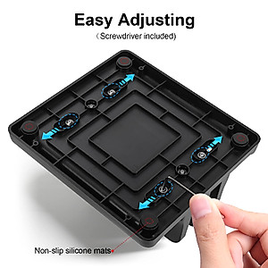 Dofuhem Dual-Slot Vertical Laptop Stand Holder Adjustable ABS Plastic Double Desktop Notebook Dock，Space-Saving for All MacBook/Surface/Samsung/HP/Dell/Chrome Book，Black