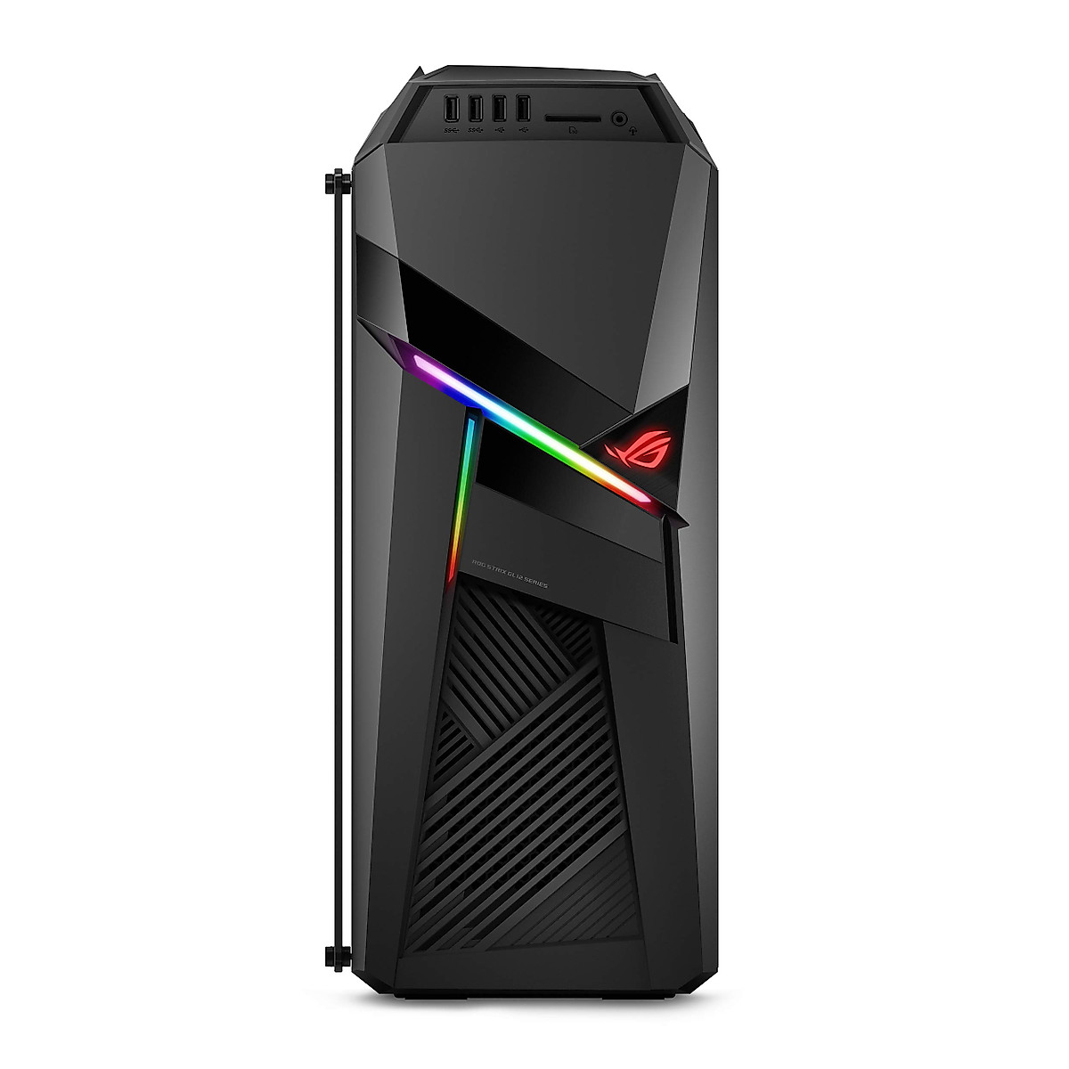 ASUS ROG Strix GL12 Gaming Desktop, Overclocked 9th Gen 8-core Intel Core i7-9700K, NVIDIA GeForce RTX 2060 6GB, 16GB DDR4 RAM, 512GB M.2 SSD + 1TB HDD, Windows 10 Home, Iroh Grey, GL12CX-DB763