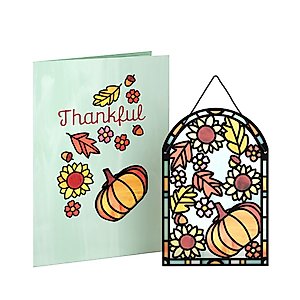Lovepop Suncatcher Card for Her and Him - 3D Thanksgiving Greeting Cards for Boys, Girls, Men, Women, Son, Daughter - Thankful Harvest - 5" x 7" Card - Blank Note Card & Envelope Included